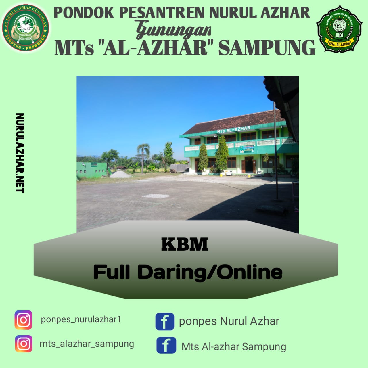PEMBERITAHUAN KEGIATAN BELAJAR MENGAJAR MTS AL AZHAR 2021/2022 - PP ...